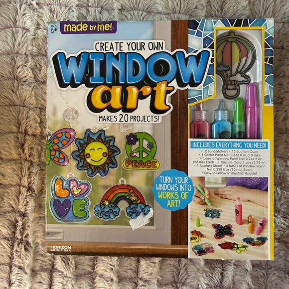 Made By Me | Toys | Made By Me Window Art Kit Colorful Creativity Set ...